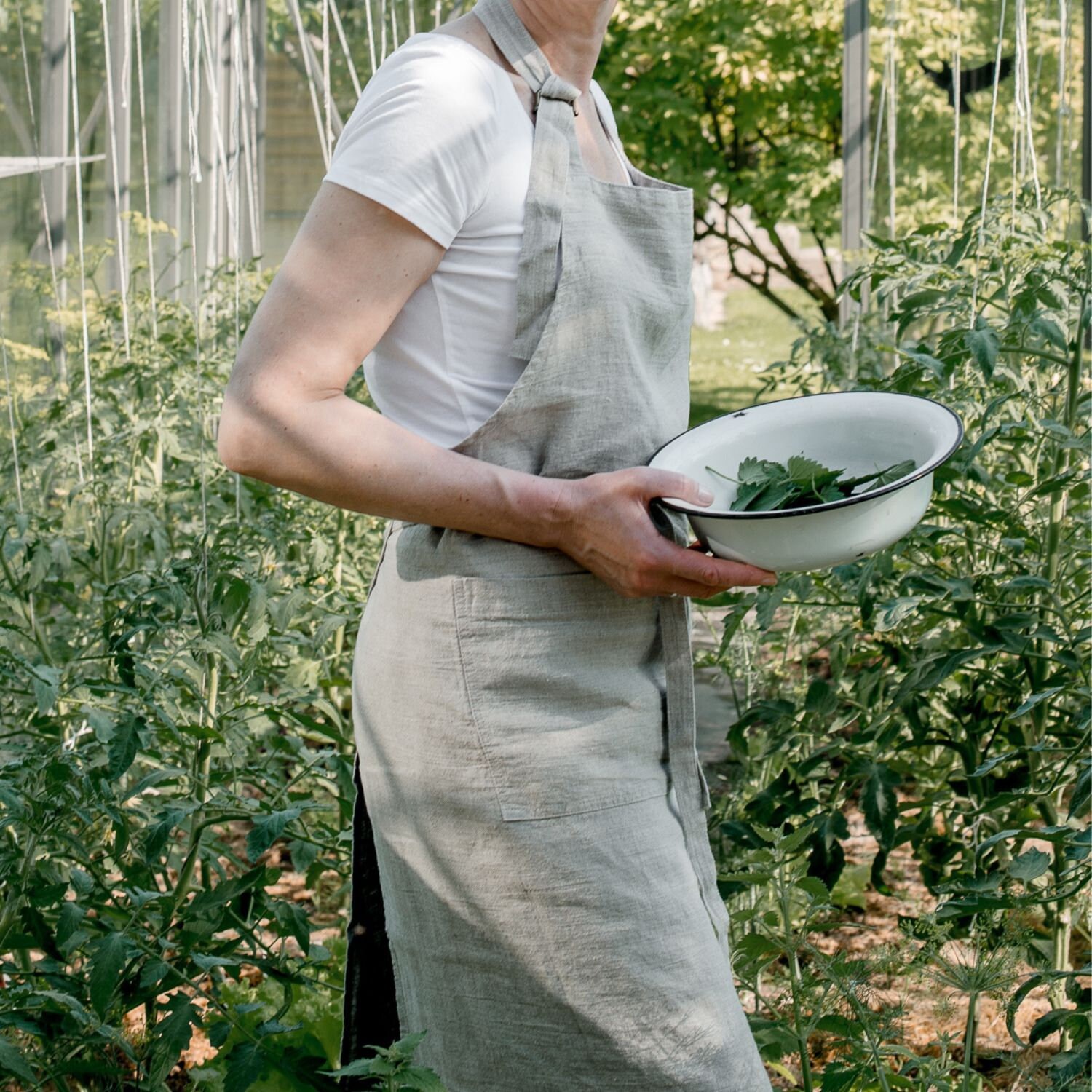 Natural Linen Chef Apron. Barber Apron for Men. Grilling Gifts Mens ...