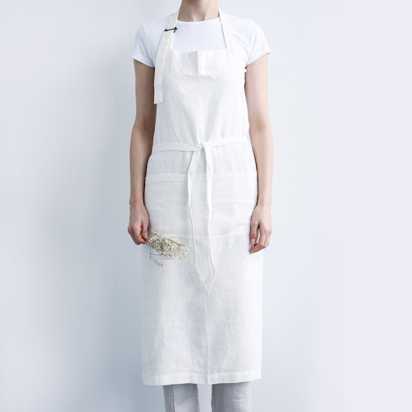 White Apron - Etsy