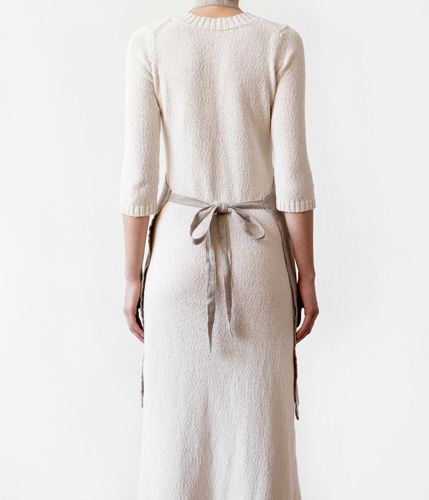 Natural Linen Aprons for Women. Handmade Apron for Men. Washed - Etsy