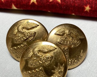 Antique Army Buttons | Etsy