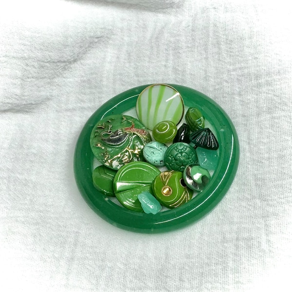 Antique Glass Buttons - Etsy