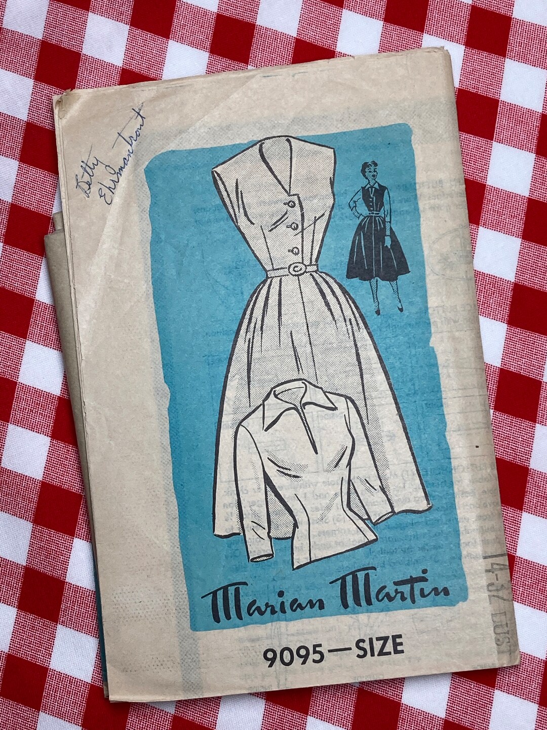 Vintage Marian Martin Mail Order Pattern 9095 - Etsy