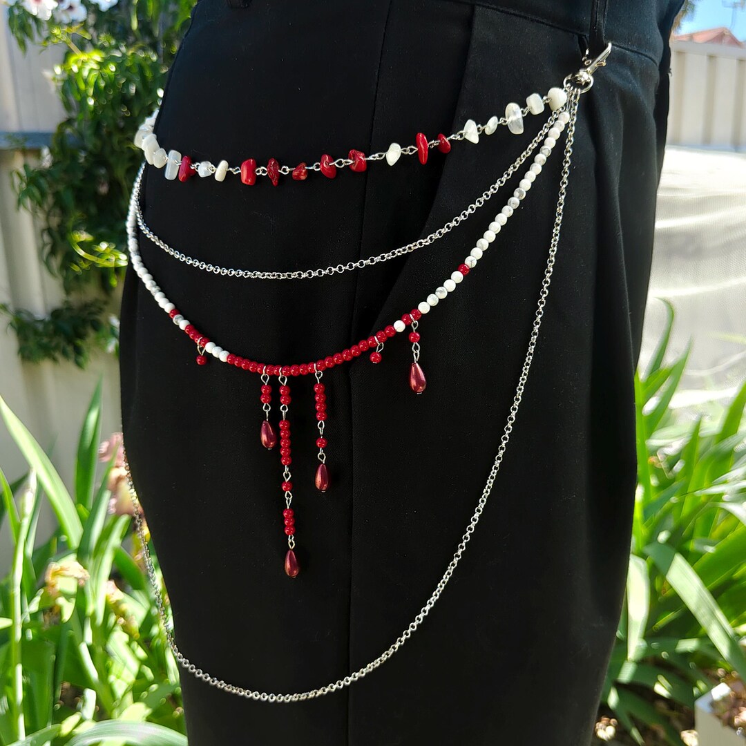 Blood Stain Belt Chain - Etsy
