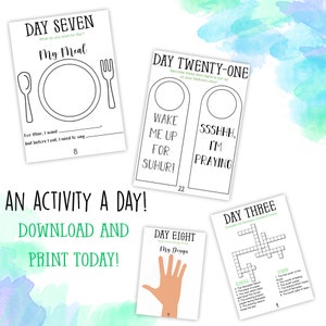 30 Day Ramadan Activity Pack for Kids | Printable Ramadan Activities ...