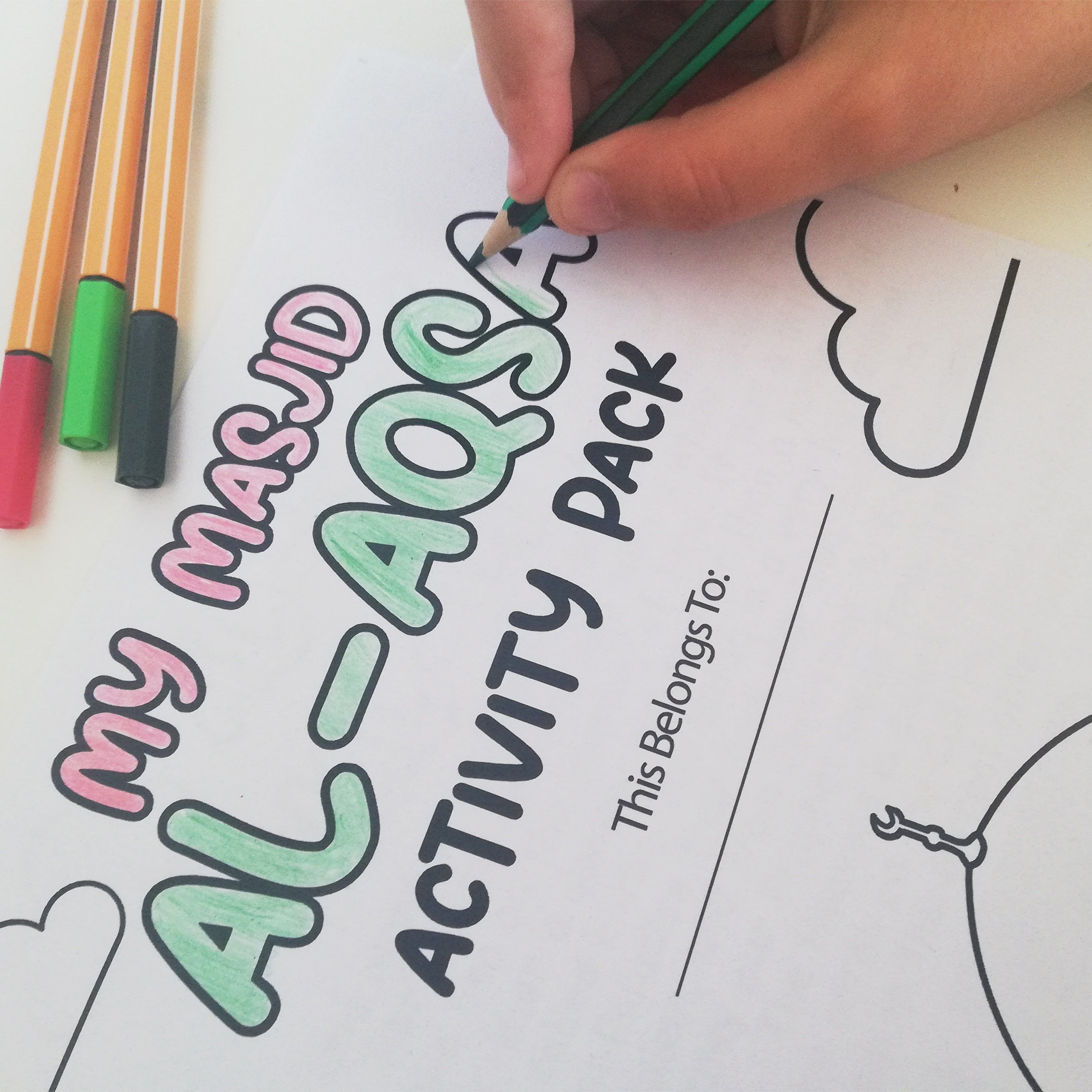 Masjid Al-aqsa Kids Ramadan Activity Pack, Printable Palestine ...