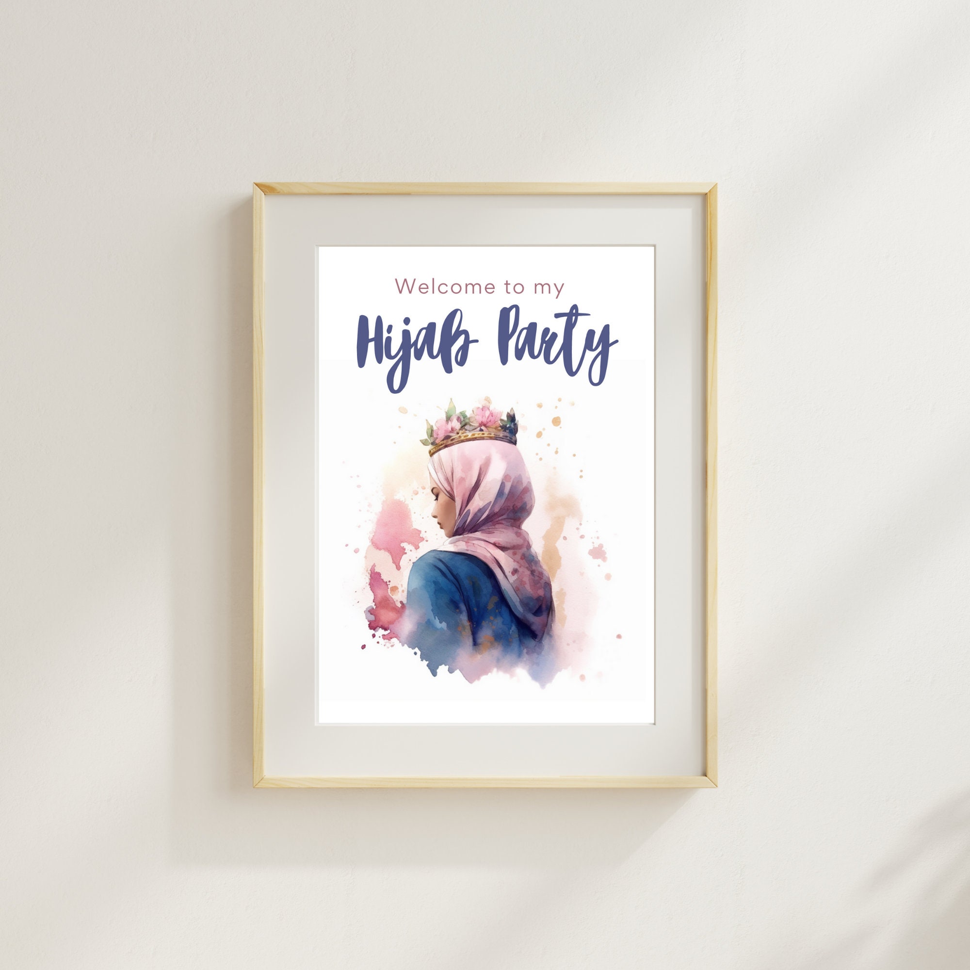Hijab Party Pack Printable - Digital Download | Hijab Party Cake ...