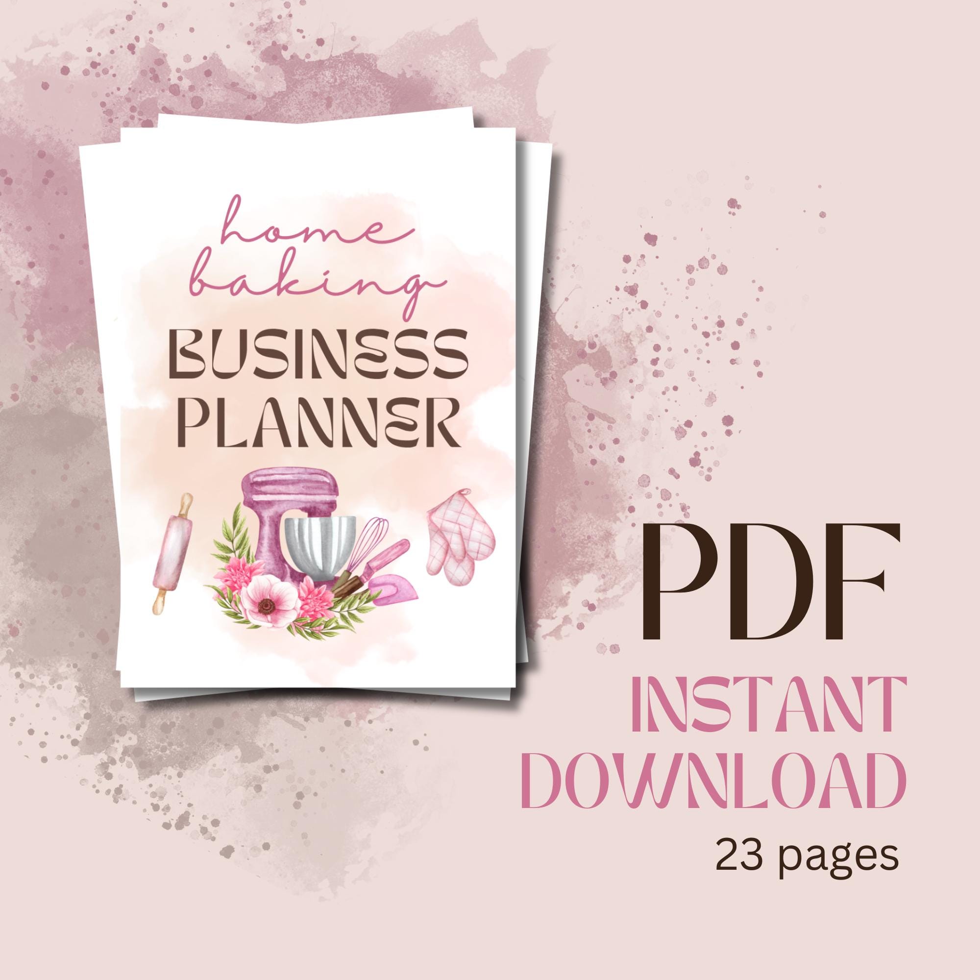 Home Baking Business Planner Printable | Baking Order Form, Price Sheet ...