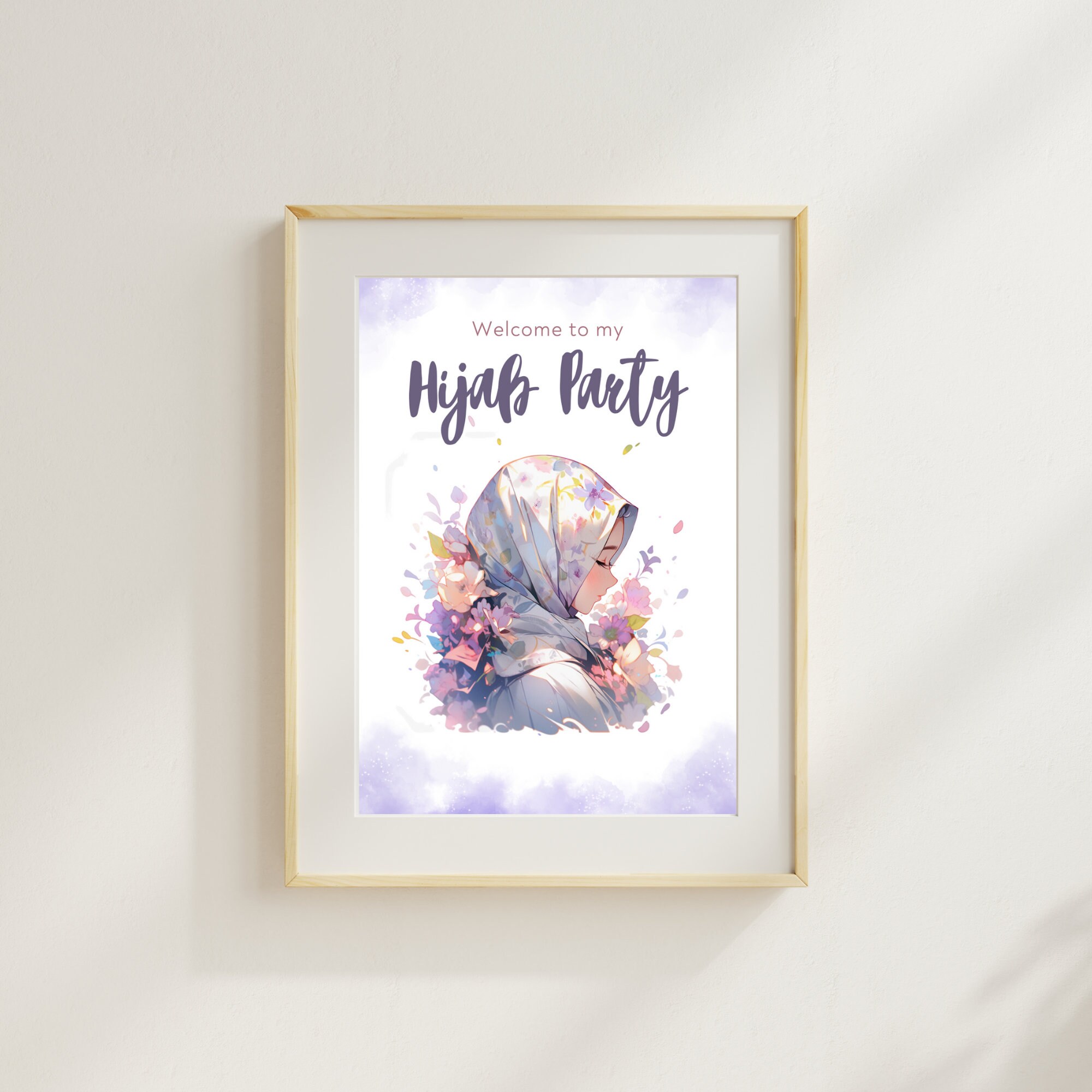 Hijab Party Pack Printable - Digital Download | Hijab Party Cake ...