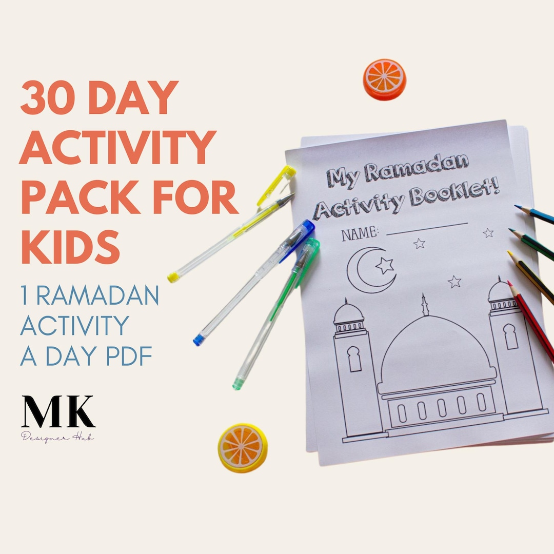 30 Day Ramadan Activity Pack for Kids | Printable Ramadan Activities ...