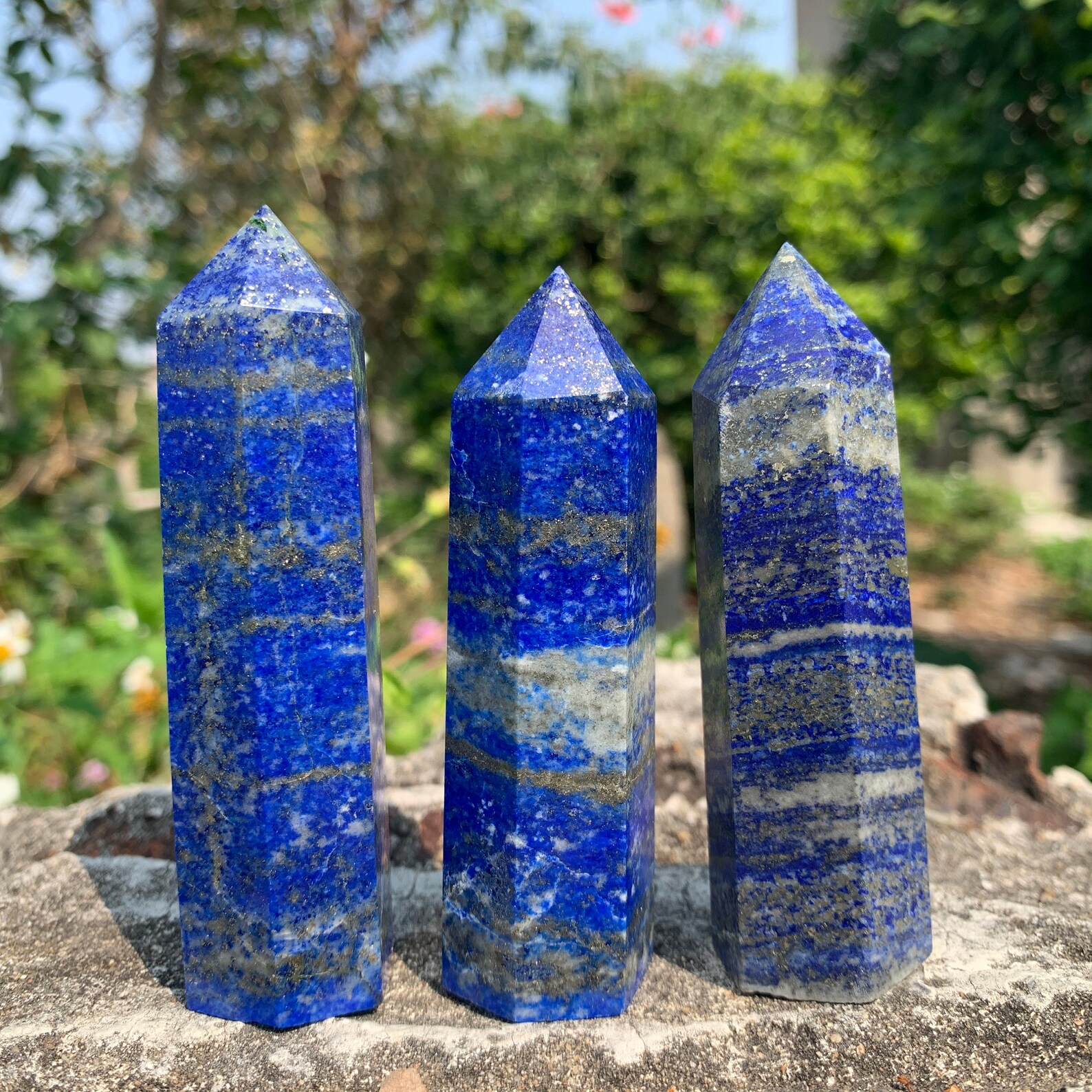 Natural Lapis Lazuli Tower Quartz Obelisk Lapis Lazuli | Etsy
