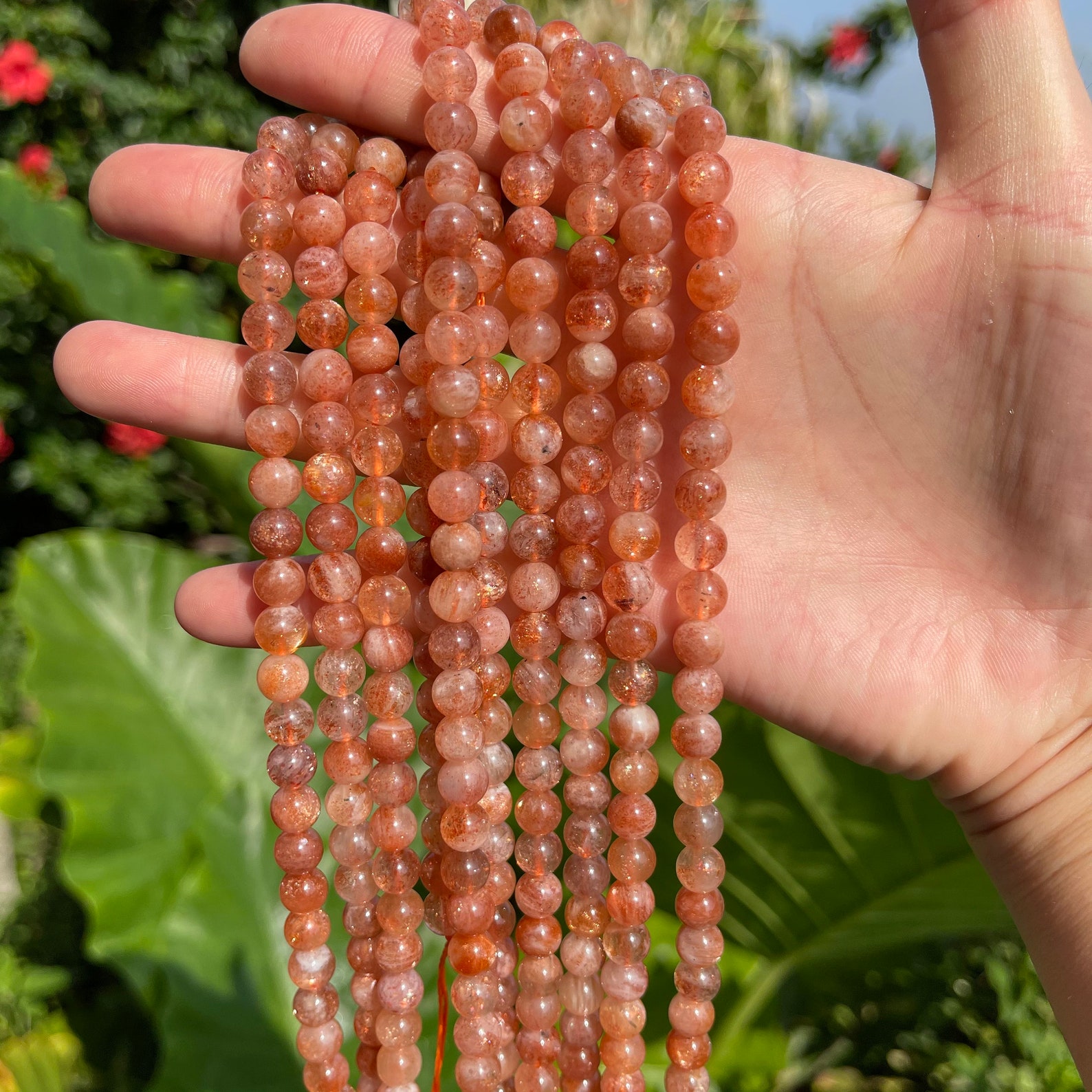 Genuine Gold Sunstone Beads AAAA Quality Grade Round Smooth - Etsy UK