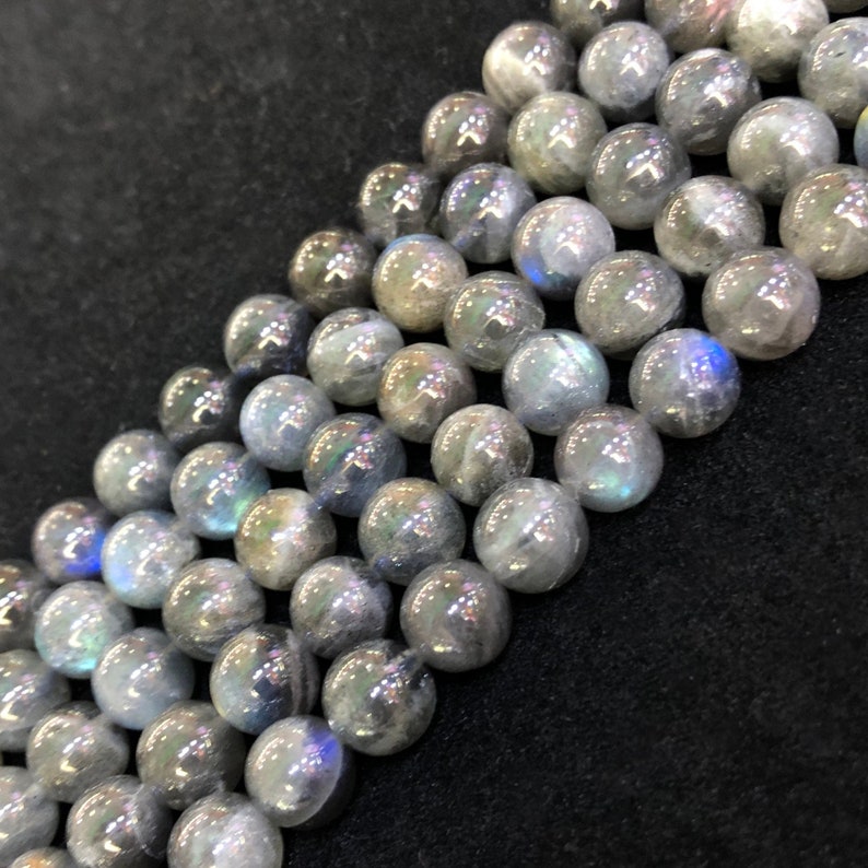 Rainbow Labradorite Beads: Natural Gemstone Jewelry (6mm, 8mm, 10mm ...