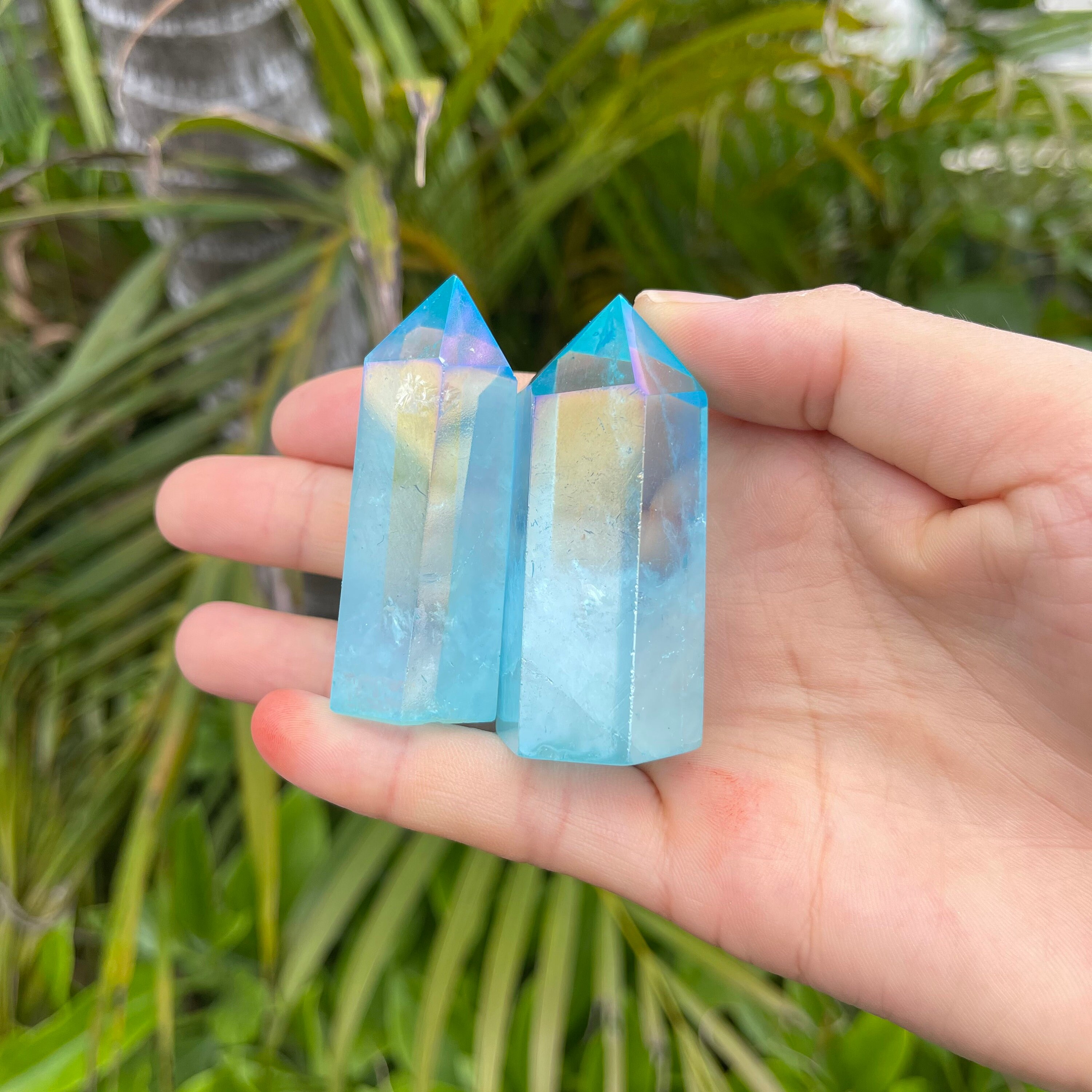 Angel Aura Blue Quartz Point Aura Quartz Tower Blue Quartz - Etsy