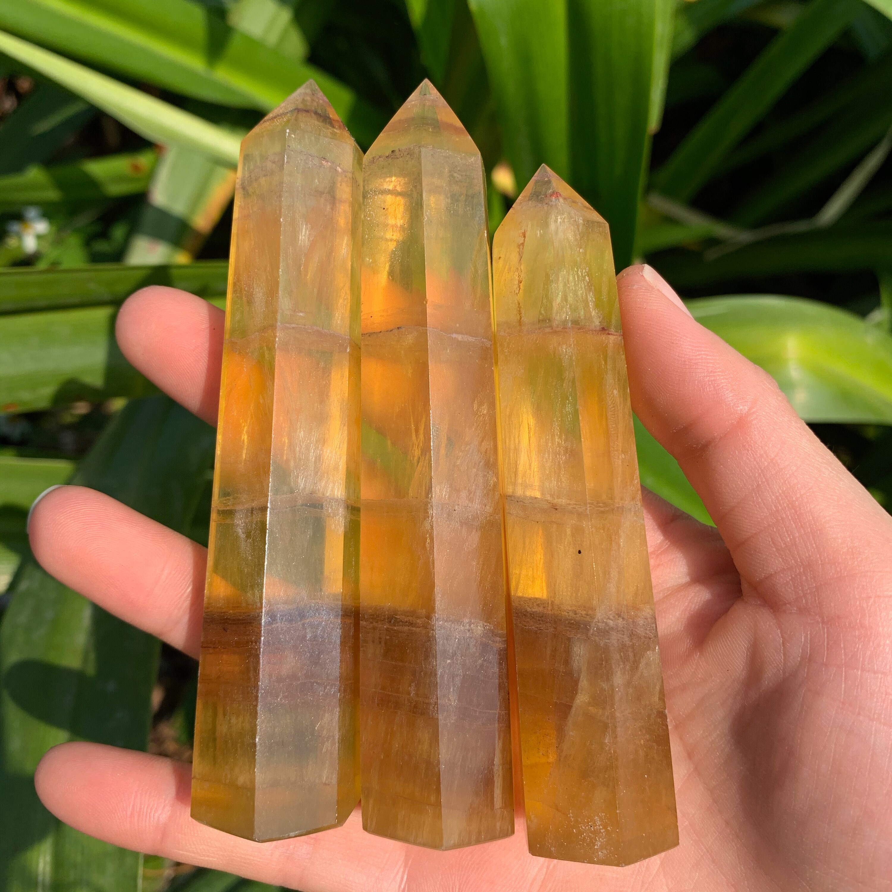 Yellow Fluorite Tower Tall Fluorite Crystal Quartz Tower | Etsy