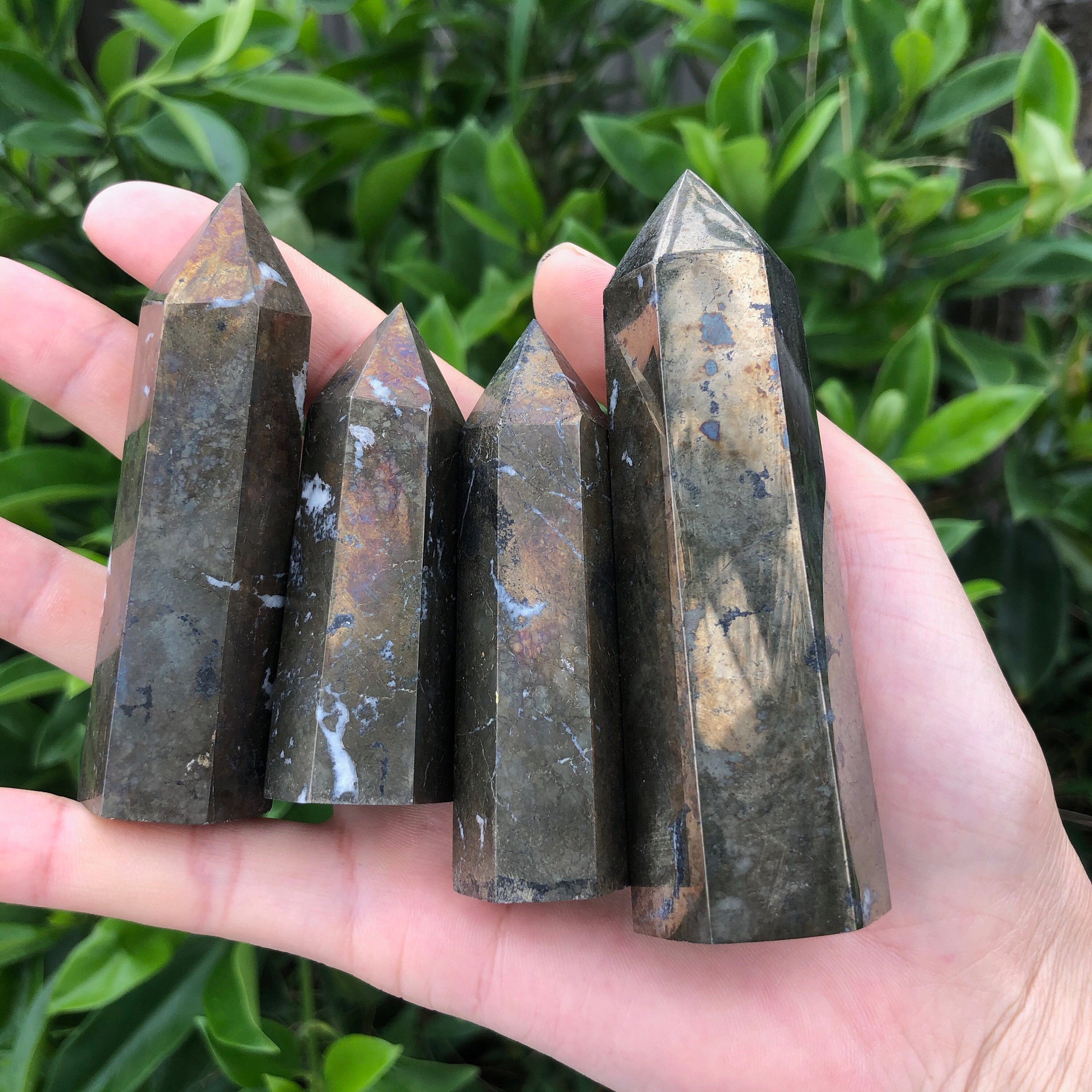 Pyrite Point Chalcopyrite Tower Pyrite Tower Fools Gold - Etsy Australia