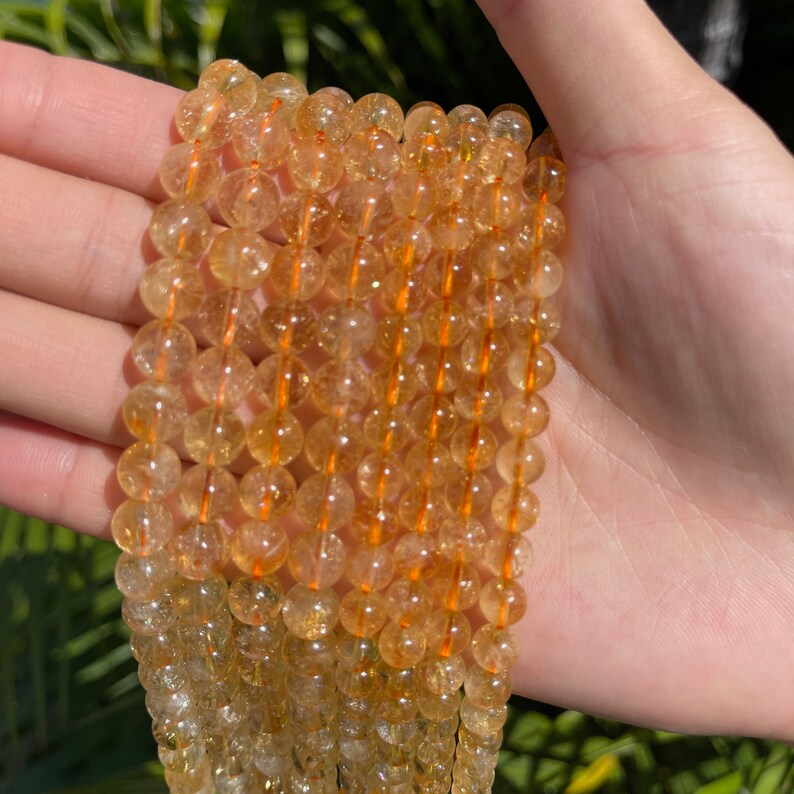 Genuine Citrine Beads Real Crystal Beads No Heated Citrine - Etsy