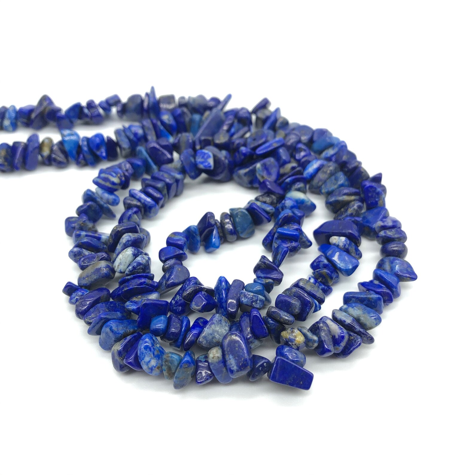 Natural Lapis Lazuli Chip Beads Genuine Crystal Chip Beads | Etsy