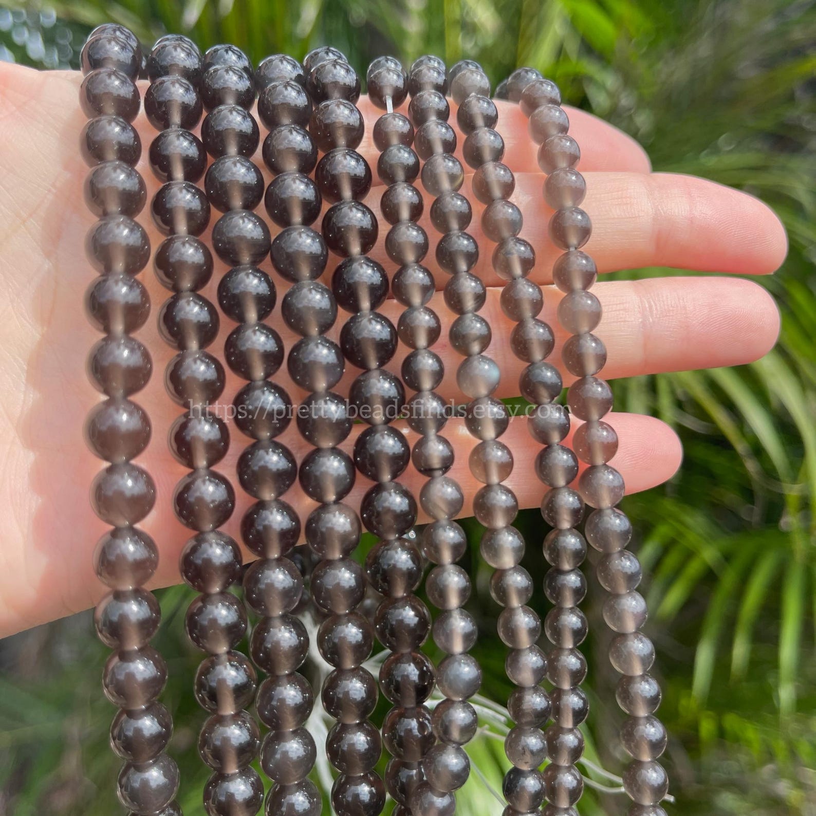 AAA Apache Tear Obsidian Beads: Round Jewelry DIY Beads (6mm, 8mm, 10mm ...