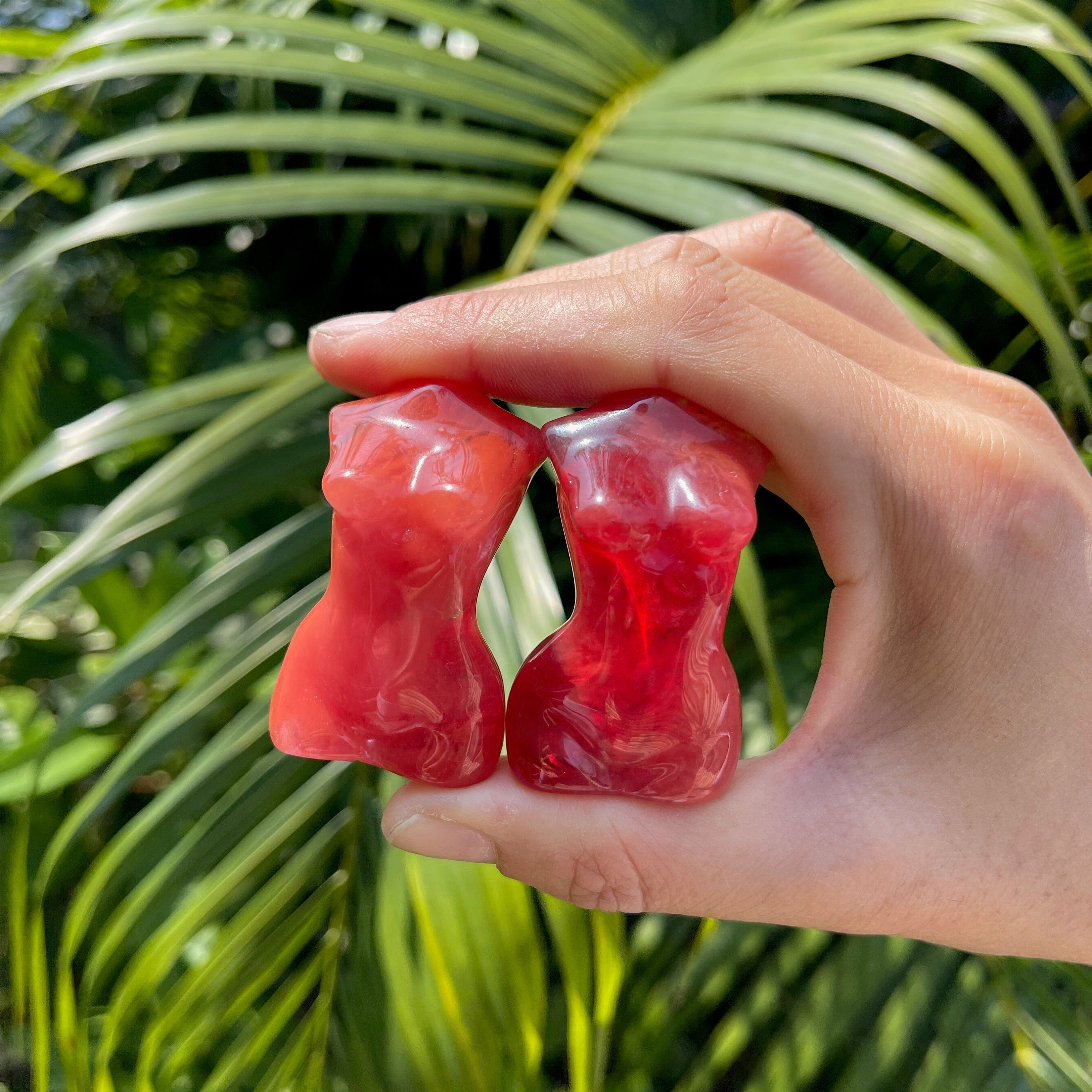 2 Inches Red Melted Quartz Goddess Crystal Lady Model - Etsy