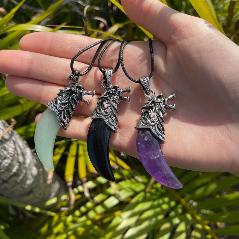 Wolf Teeth Crystal Beads - Etsy