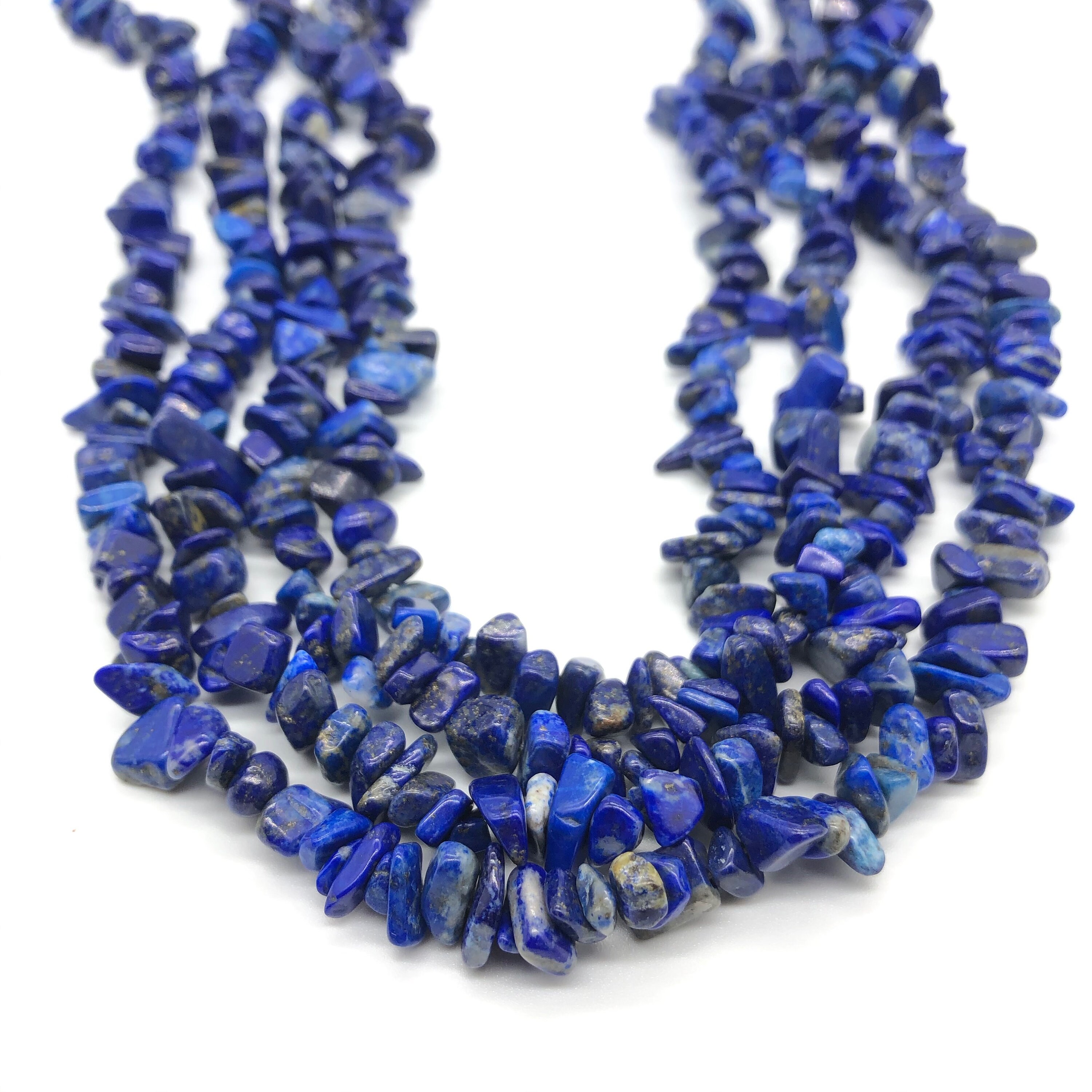 Natural Lapis Lazuli Chip Beads Genuine Crystal Chip Beads | Etsy