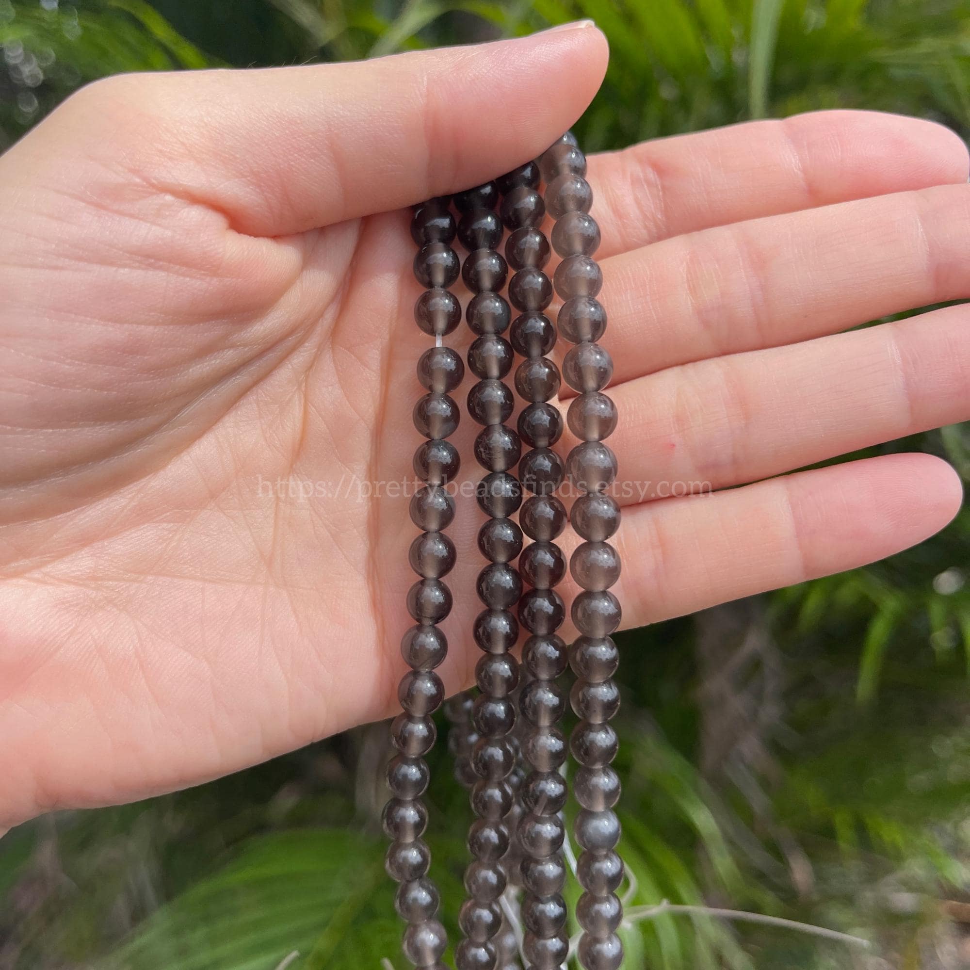 AAA Apache Tear Obsidian Beads: Round Jewelry DIY Beads (6mm, 8mm, 10mm ...