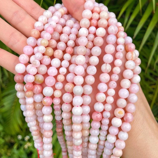 Pink Gemstone Beads - Etsy
