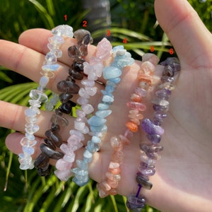 Crystal Chip Bracelets, Stretchy Crystal Bracelets, Gemstone Chip Beads ...