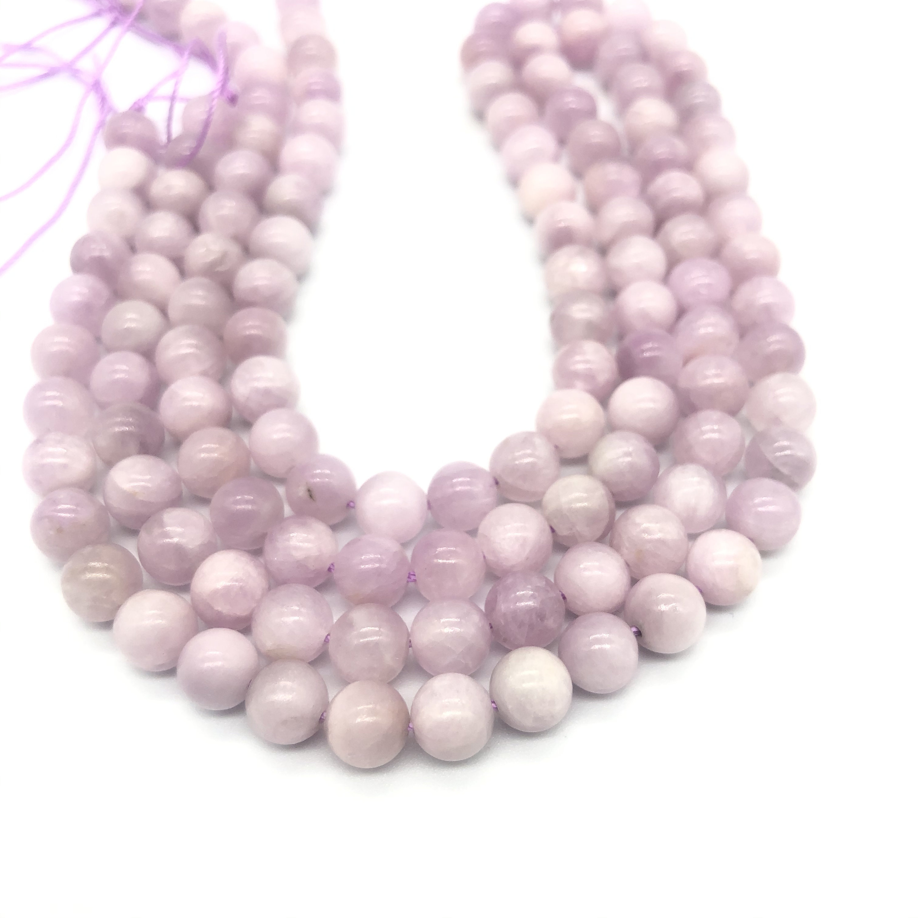 Natural Kunzite Beads Round Smooth Crystal Quartz Beads - Etsy