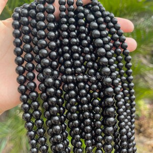 Natural Jet Beads, Black Jet Crystal Beads, Gemstone Beads for Jewelry ...