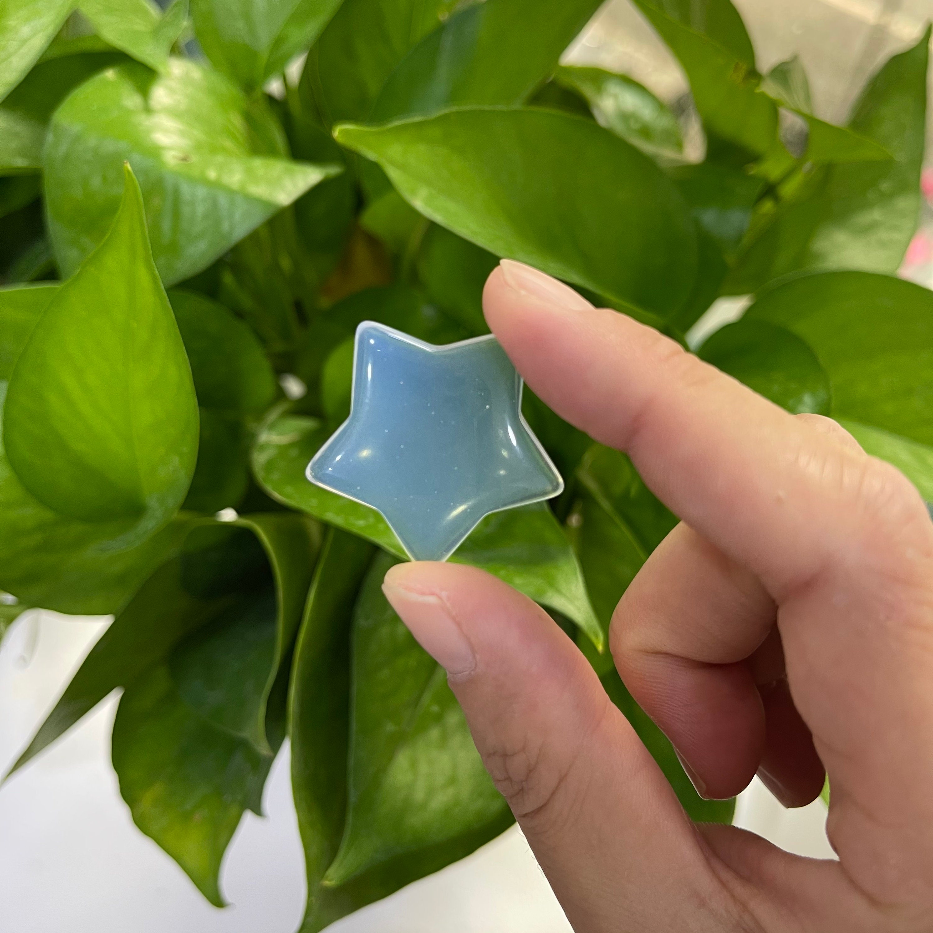 Opalite Moon Star Set Opalite Star Mini Crystal Star | Etsy