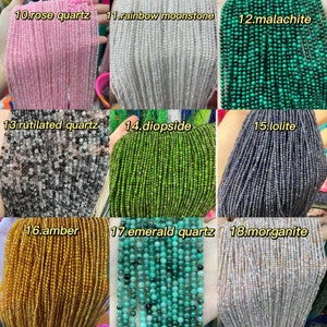 Small Gemstone Beads: 2-4mm Round, for Bracelet DIY, Jewelry Making - Etsy
