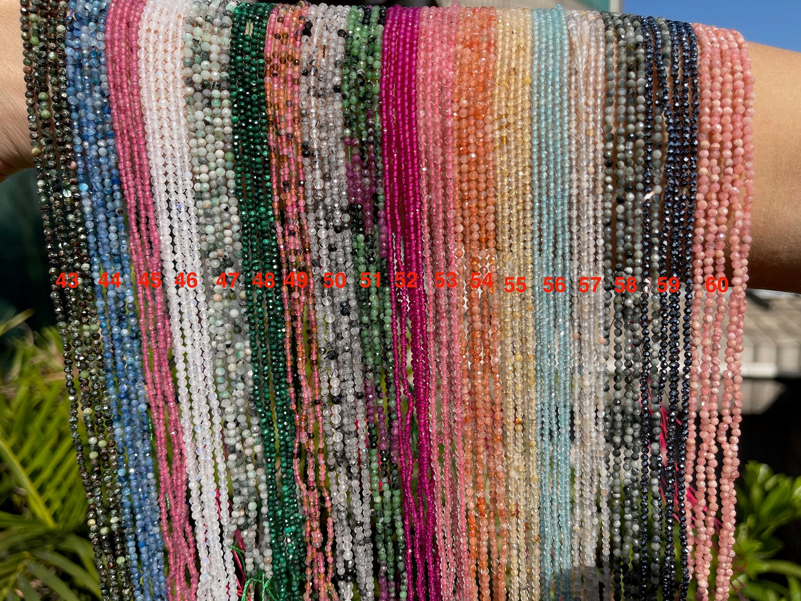 2mm Faceted Gemstone Beads: Micro Round Beads for Jewelry Making - Etsy