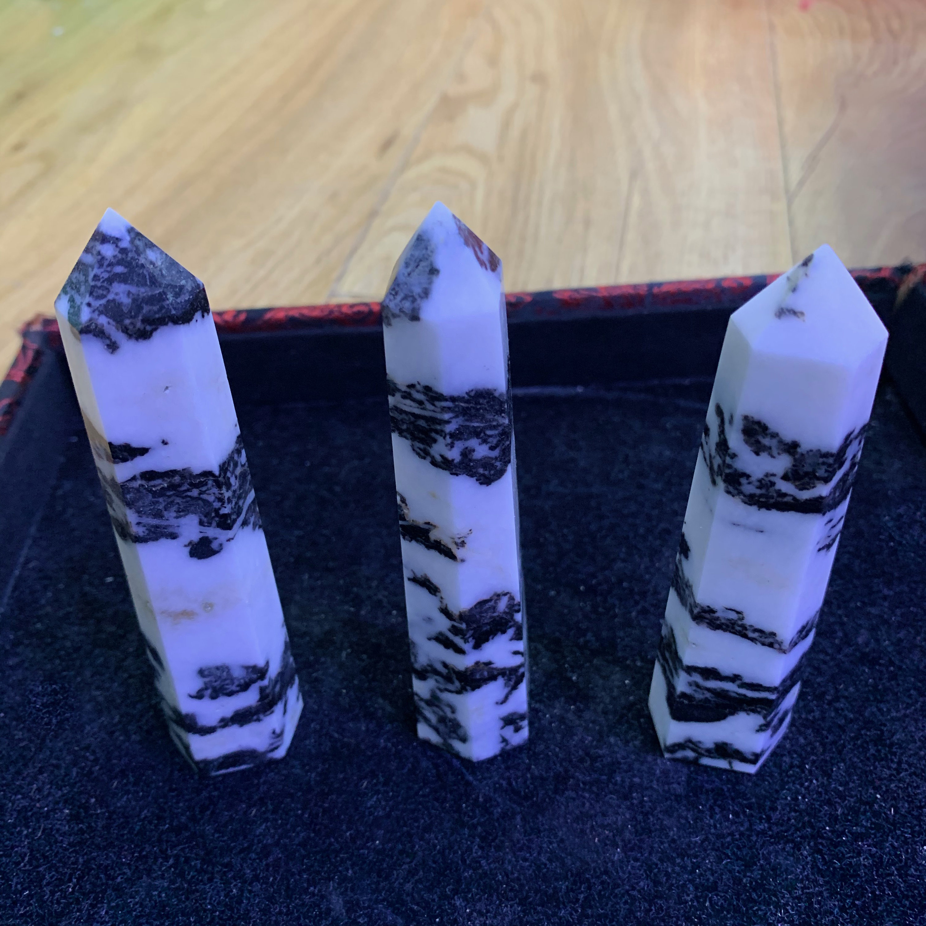 Natural Zebra Jasper Point Zebra Quartz Tower/zebra Jasper - Etsy