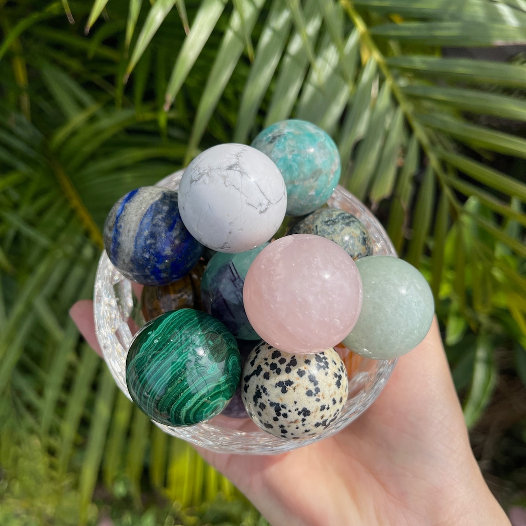 Crystal Sphere, Gemstone Sphere, Polished Crystal Ball, Healing Crystal ...