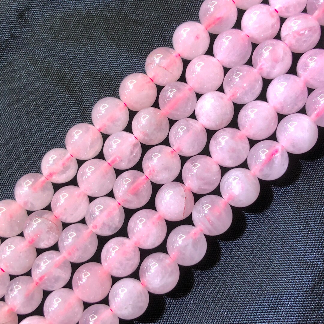 Rose Quartz Beads, Natural Crystal Beads, 6mm, 10mm, 8mm Genuine Beads ...
