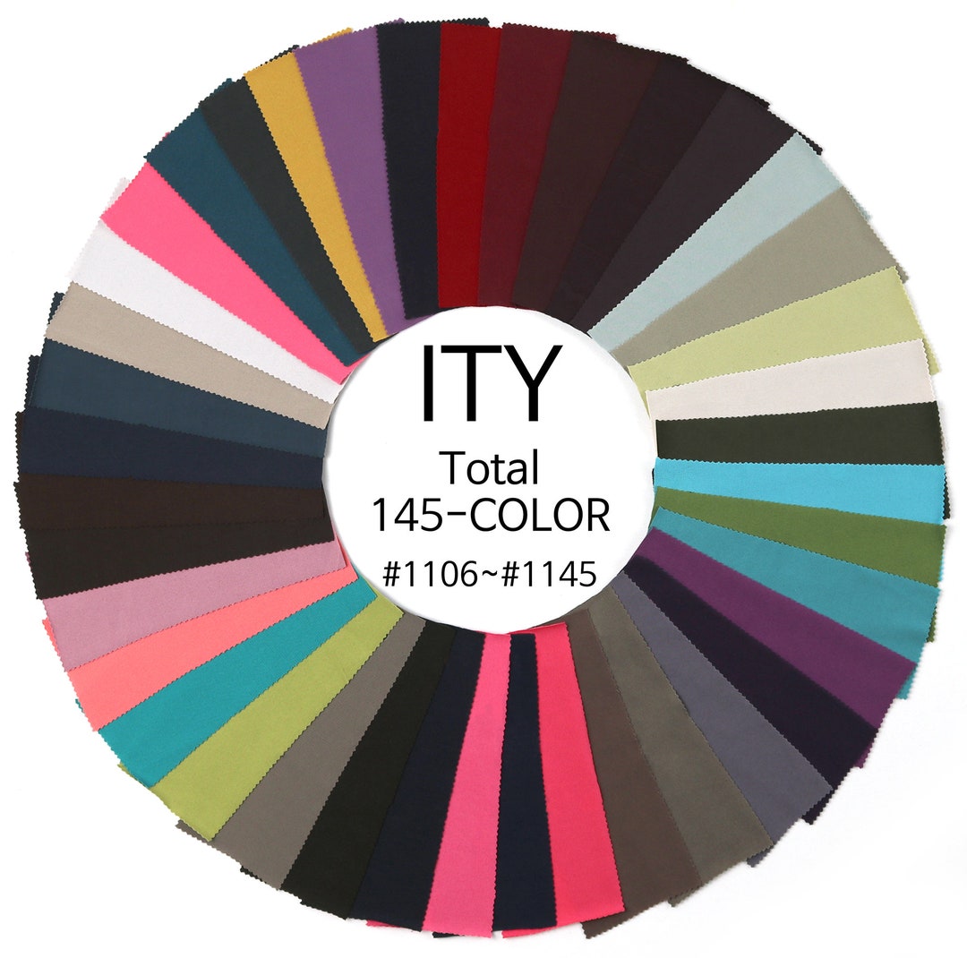 Color #1106-#1145(total 145 Colors) 58/60" 200gsm 2-way Stretch ITY ...