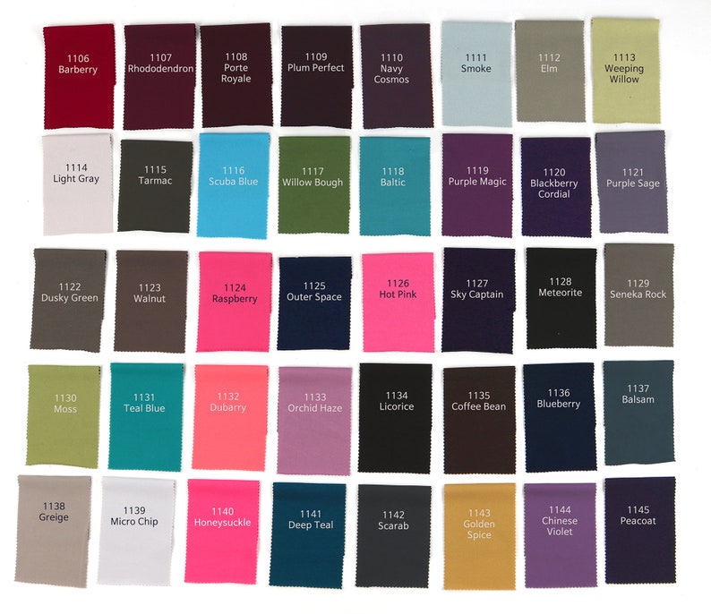 Color 11061145Total 145 colors 58/60 200gsm 2-way | Etsy