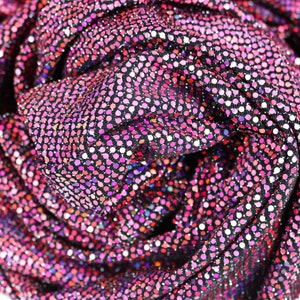 52" Cuttable Width, 200GSM, 2-way Stretch Metallic Nylon/polyester ...