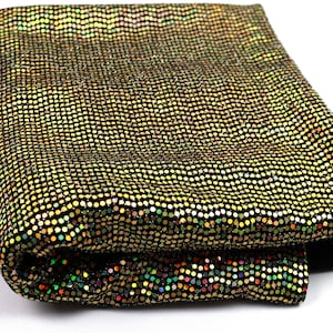52" Cuttable Width, 200GSM, 2-way Stretch Metallic Nylon/polyester ...