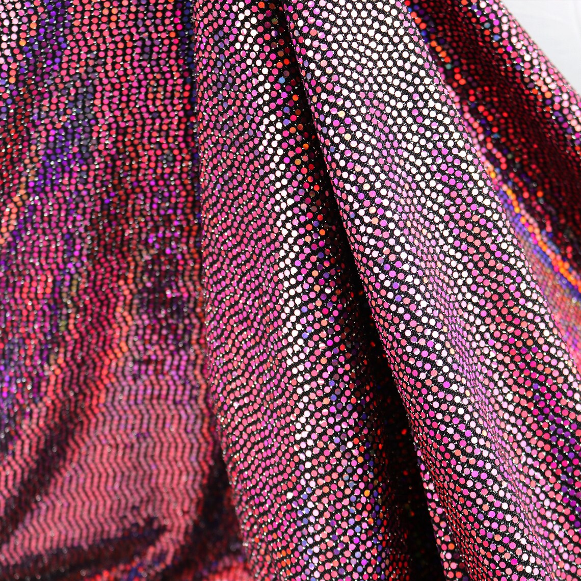 52" Cuttable Width, 200GSM, 2-way Stretch Metallic Nylon/polyester ...