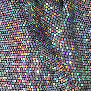 52" Cuttable Width, 200GSM, 2-way Stretch Metallic Nylon/polyester ...