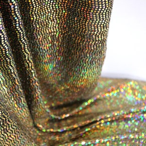 52" Cuttable Width, 200GSM, 2-way Stretch Metallic Nylon/polyester ...