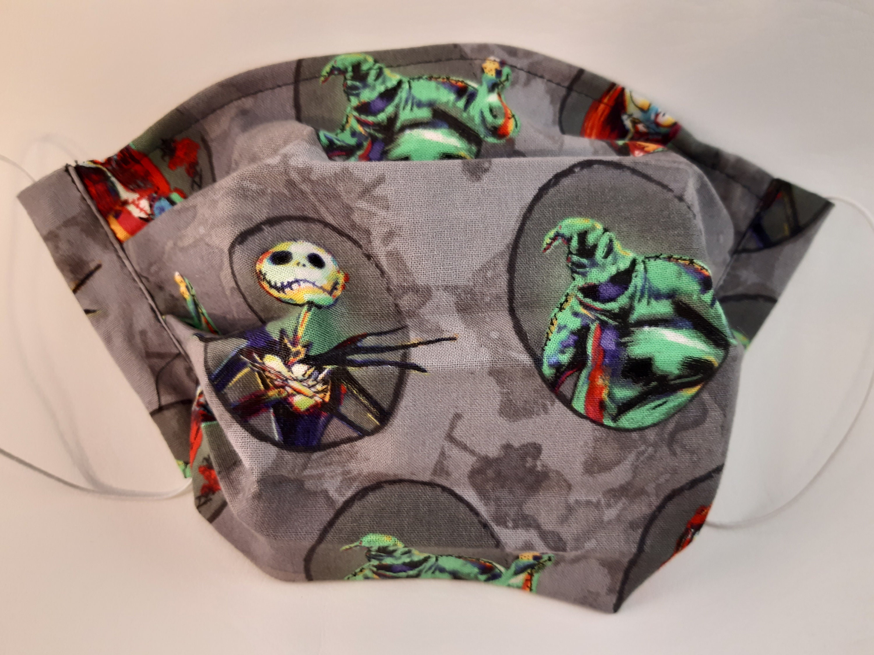 Nightmare Before Christmas Face Mask Jack & Sally With the Oogie Boogie ...