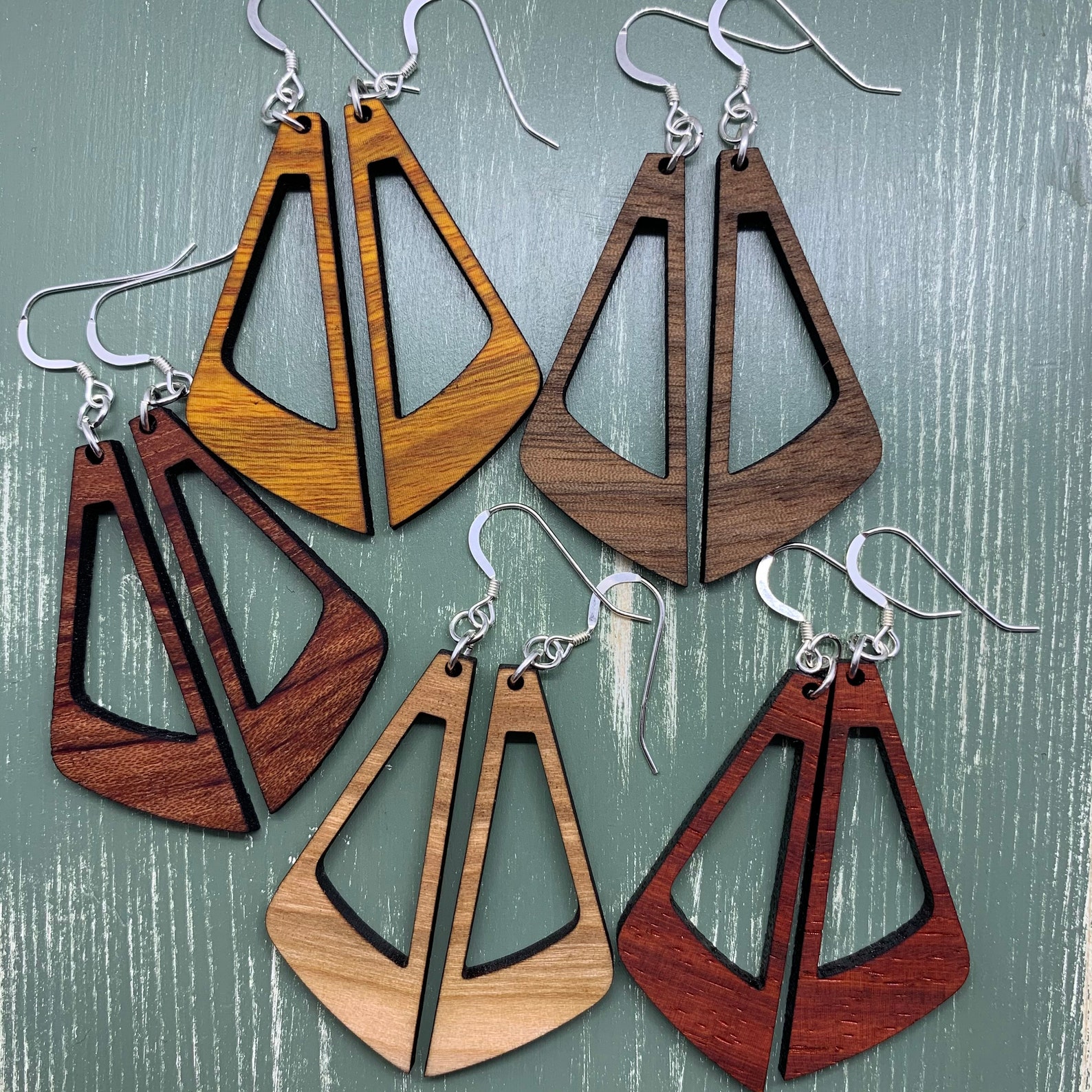 Natural Wood Earrings Wooden Earrings Handmade Earrings | Etsy