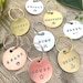Custom Hand Stamped Dog Tags - Simple Handmade Pet Id Tag - Metal ...