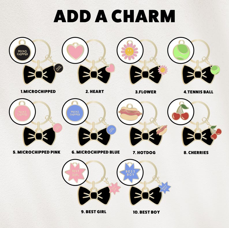 Personalized Enamel Pet ID Tag: Bow Tie Design, Engraved Dog Cat Tag - Etsy