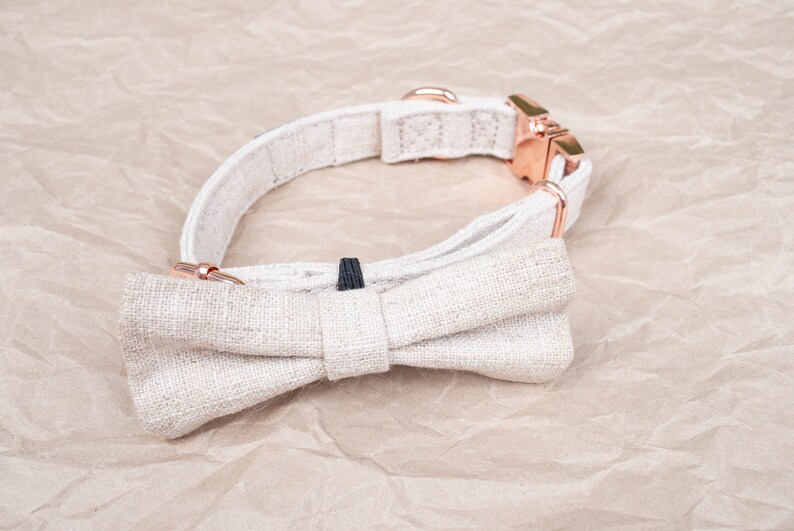 Hemp Twill Fabric Dog Bow Tie Hemp Material Pet Bowtie - Etsy