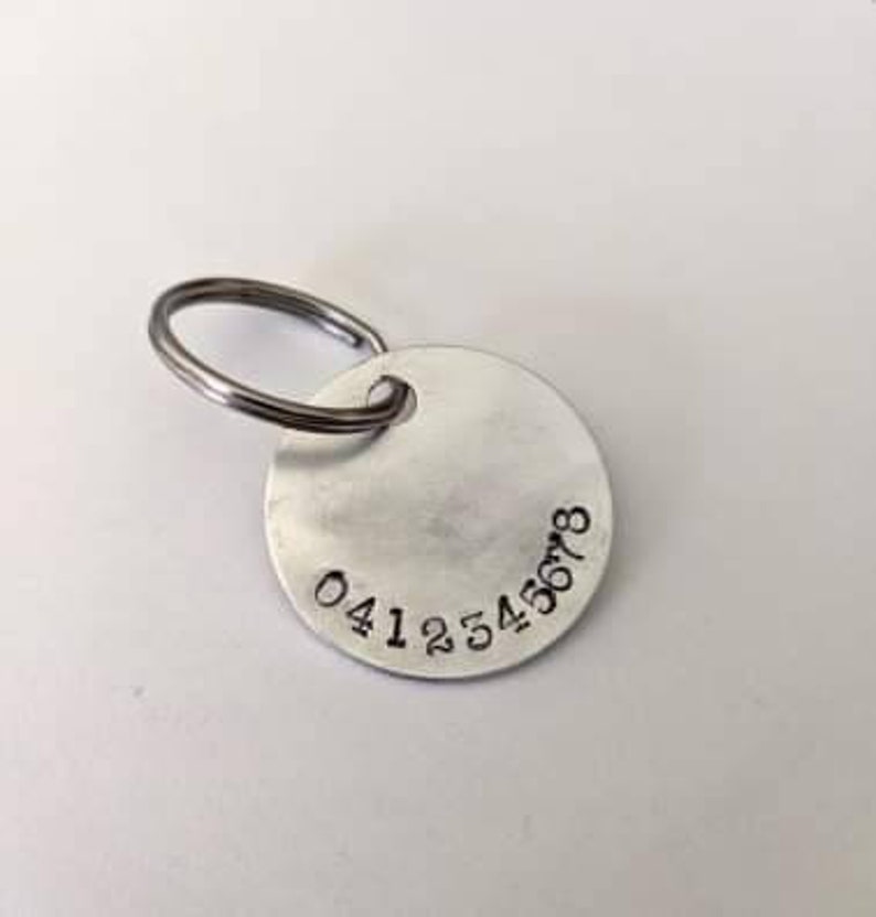 Custom Hand Stamped Dog Tags Silver Handmade Engraved | Etsy