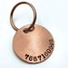 Custom Hand Stamped Dog Tags Simple Handmade Pet Id Tag - Etsy